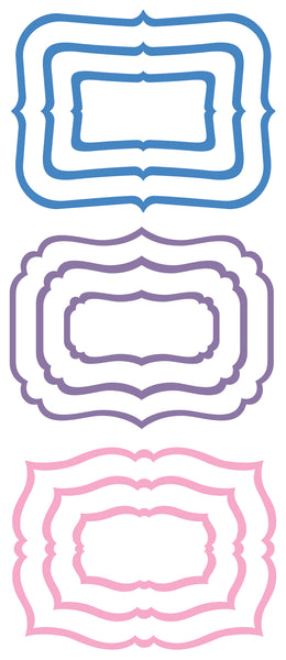 Essentials: Fancy label frames die set – Pinkfresh Studio