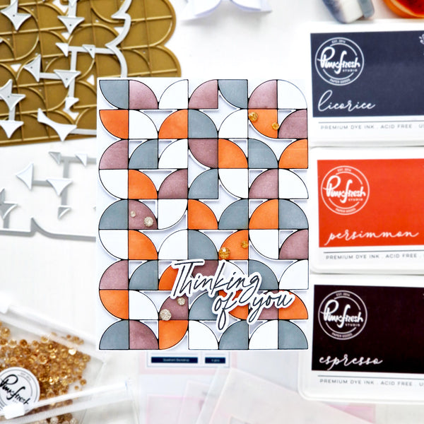 Quadrant Backdrop hot foil – Pinkfresh Studio