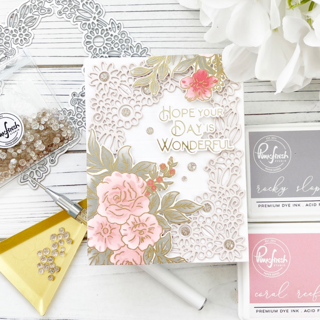 Floral Trio stamp – Pinkfresh Studio