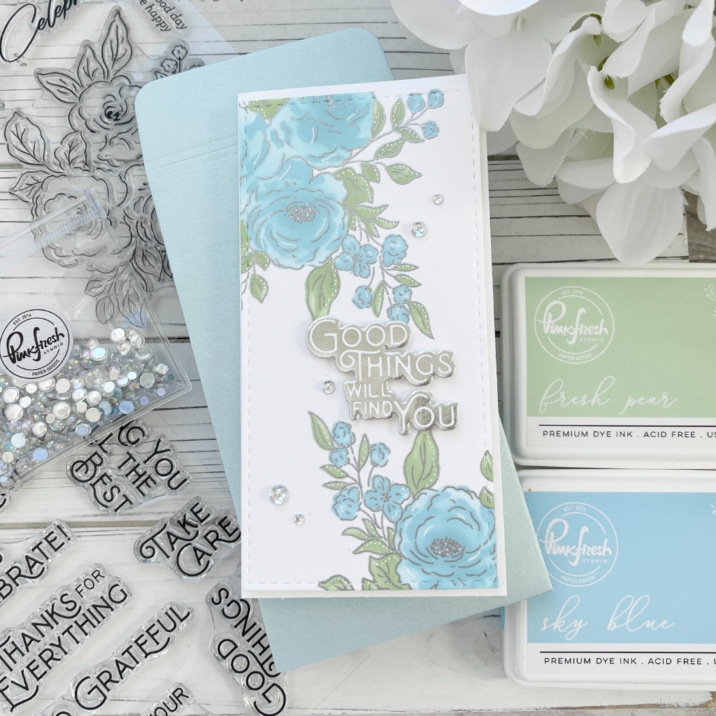 Floral Trio stamp – Pinkfresh Studio
