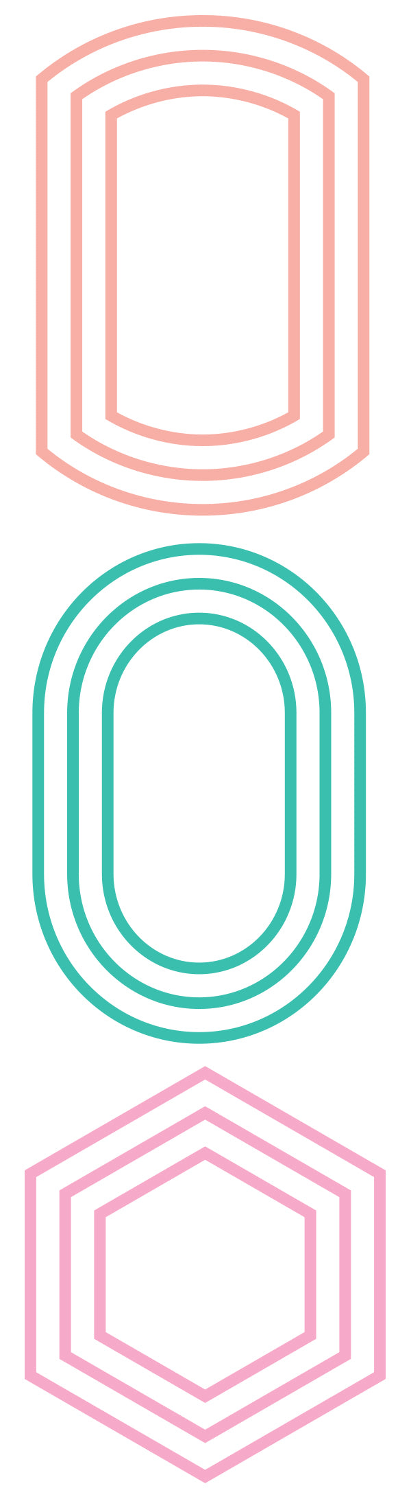 Essentials: Basic label frames die set – Pinkfresh Studio