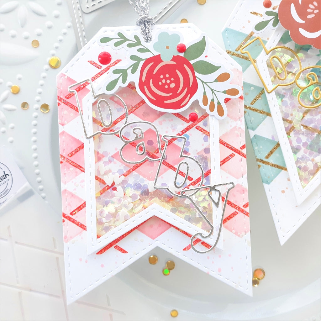 Slim Argyle Layering Stencil set – Pinkfresh Studio