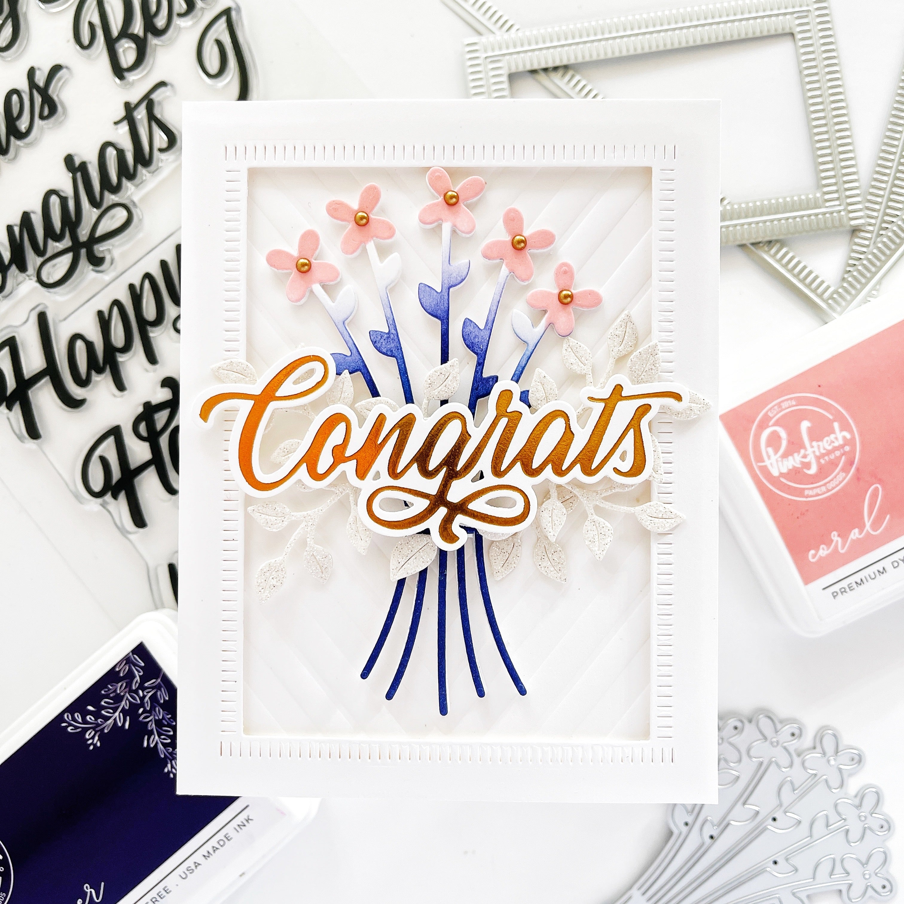 Essentials: Blanket Stitched Rectangle die set – Pinkfresh Studio