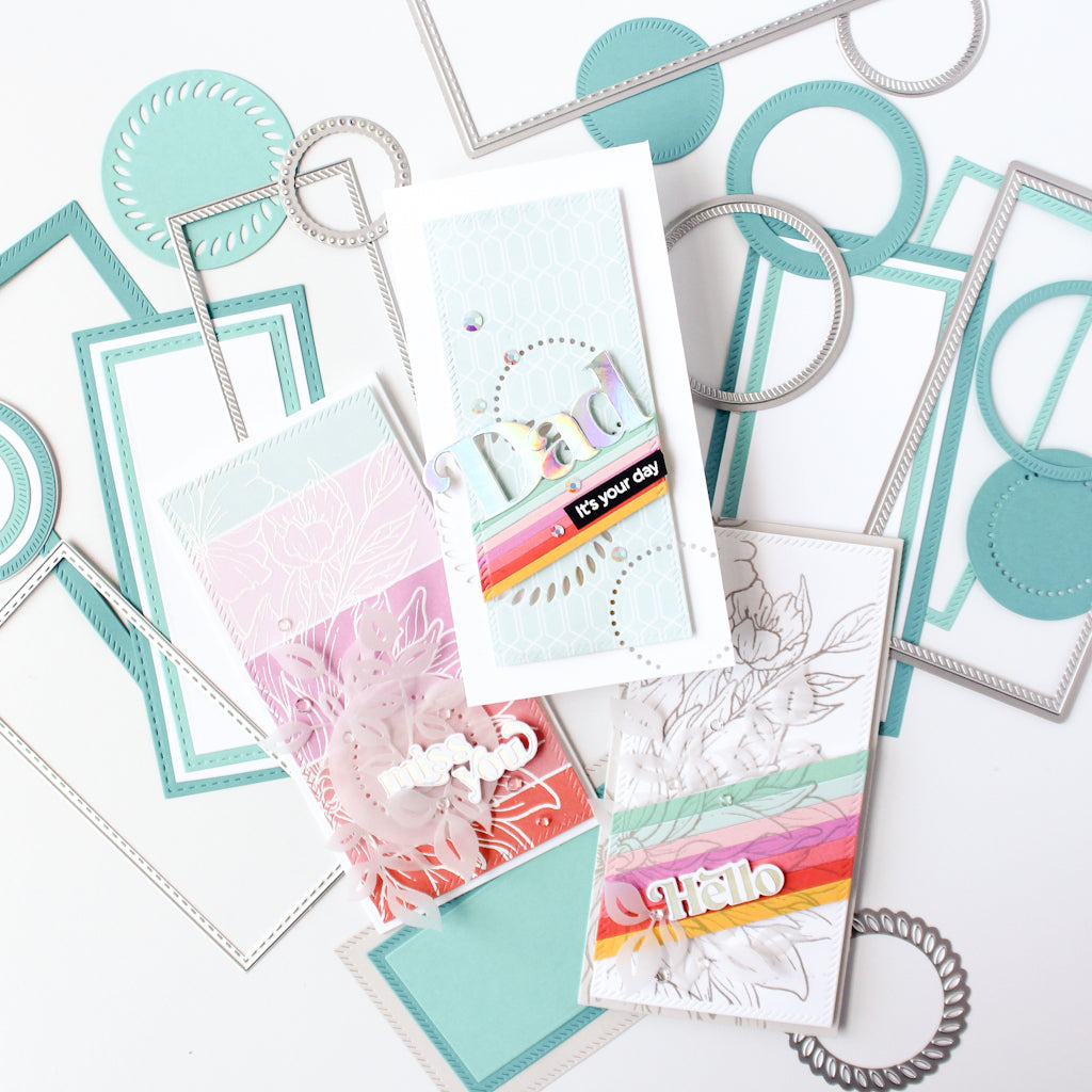 Essentials: Mini Slimline Essentials Bundle die set – Pinkfresh Studio