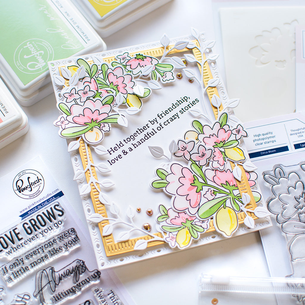 Essentials: Blanket Stitched Rectangle die set – Pinkfresh Studio