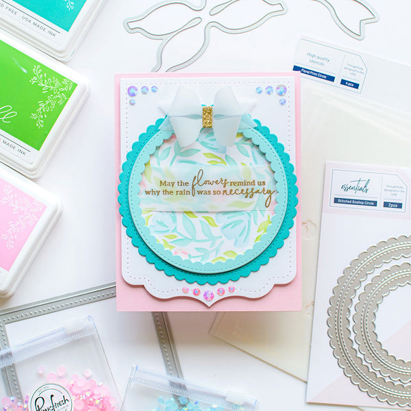 Essentials Stitched Scallop Circle die set – Pinkfresh Studio
