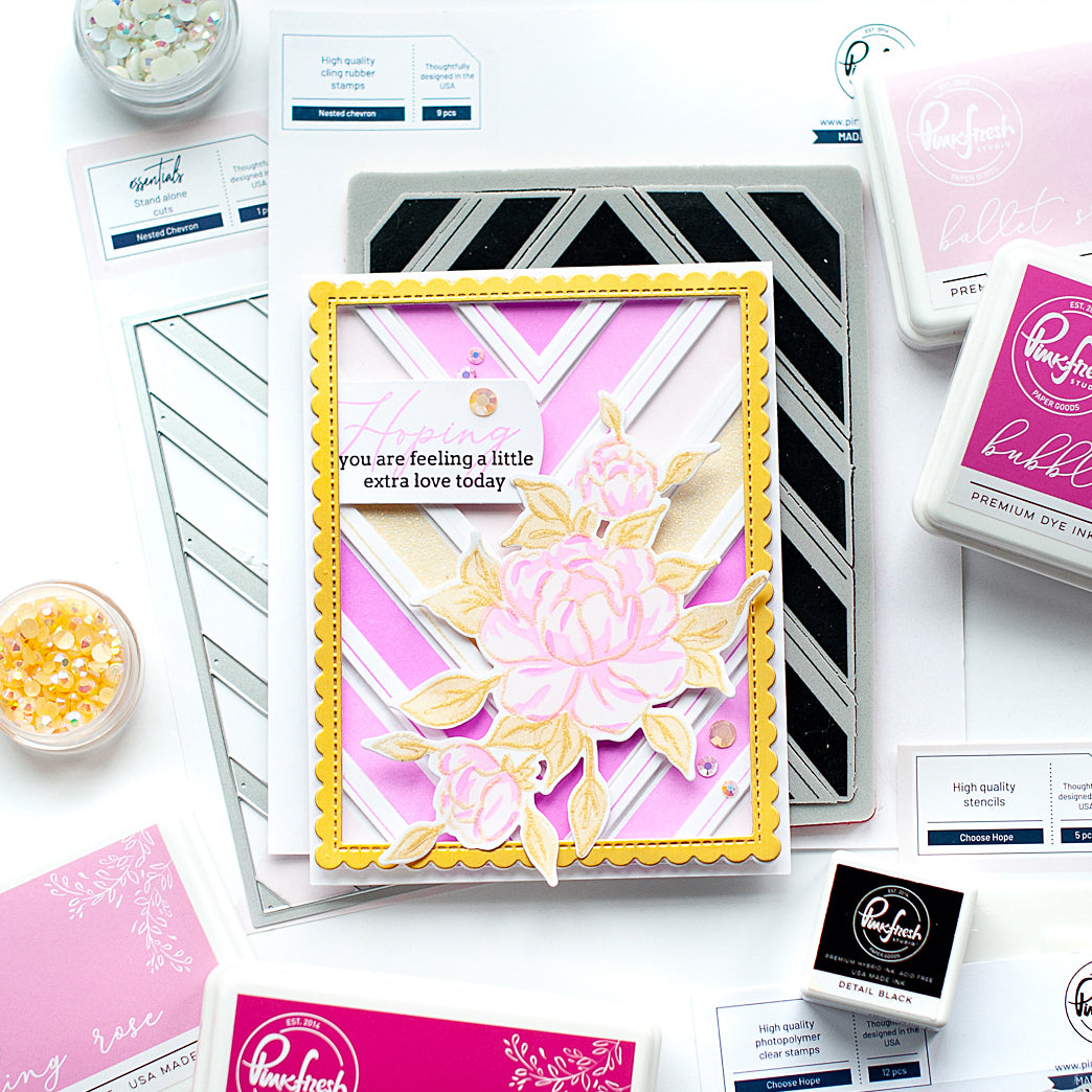 Essentials: Stitched Scallop Rectangles Die Set – Pinkfresh Studio