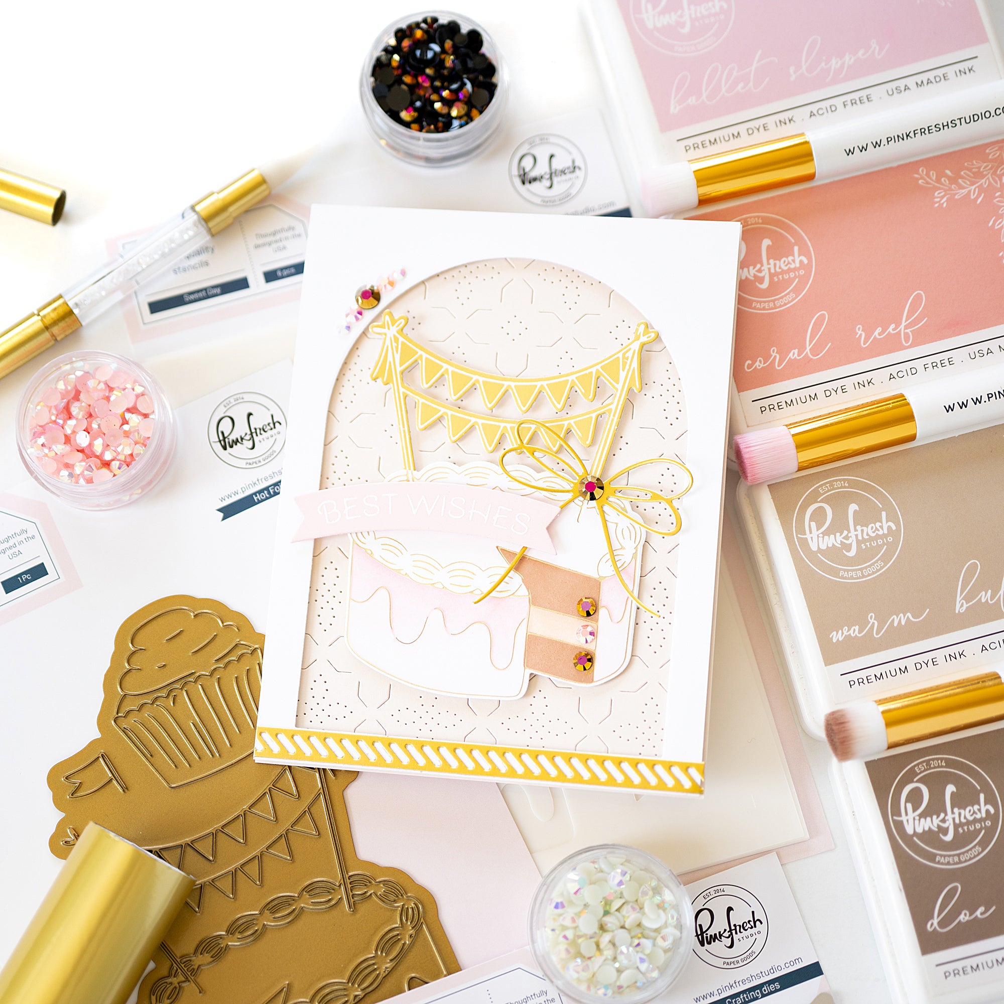 Basic Banners: Celebrate stamp – Pinkfresh Studio