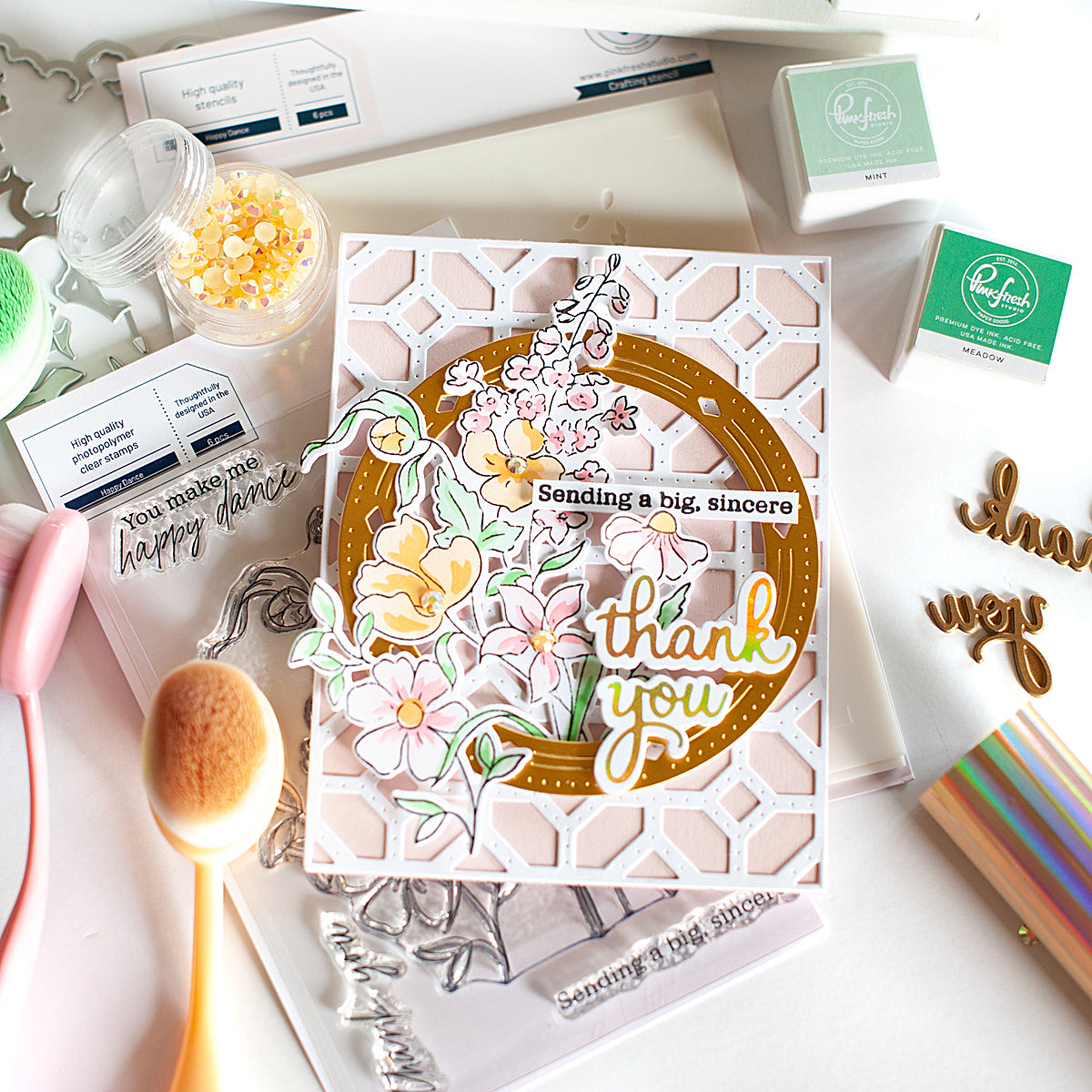 Happy Dance stamp – Pinkfresh Studio