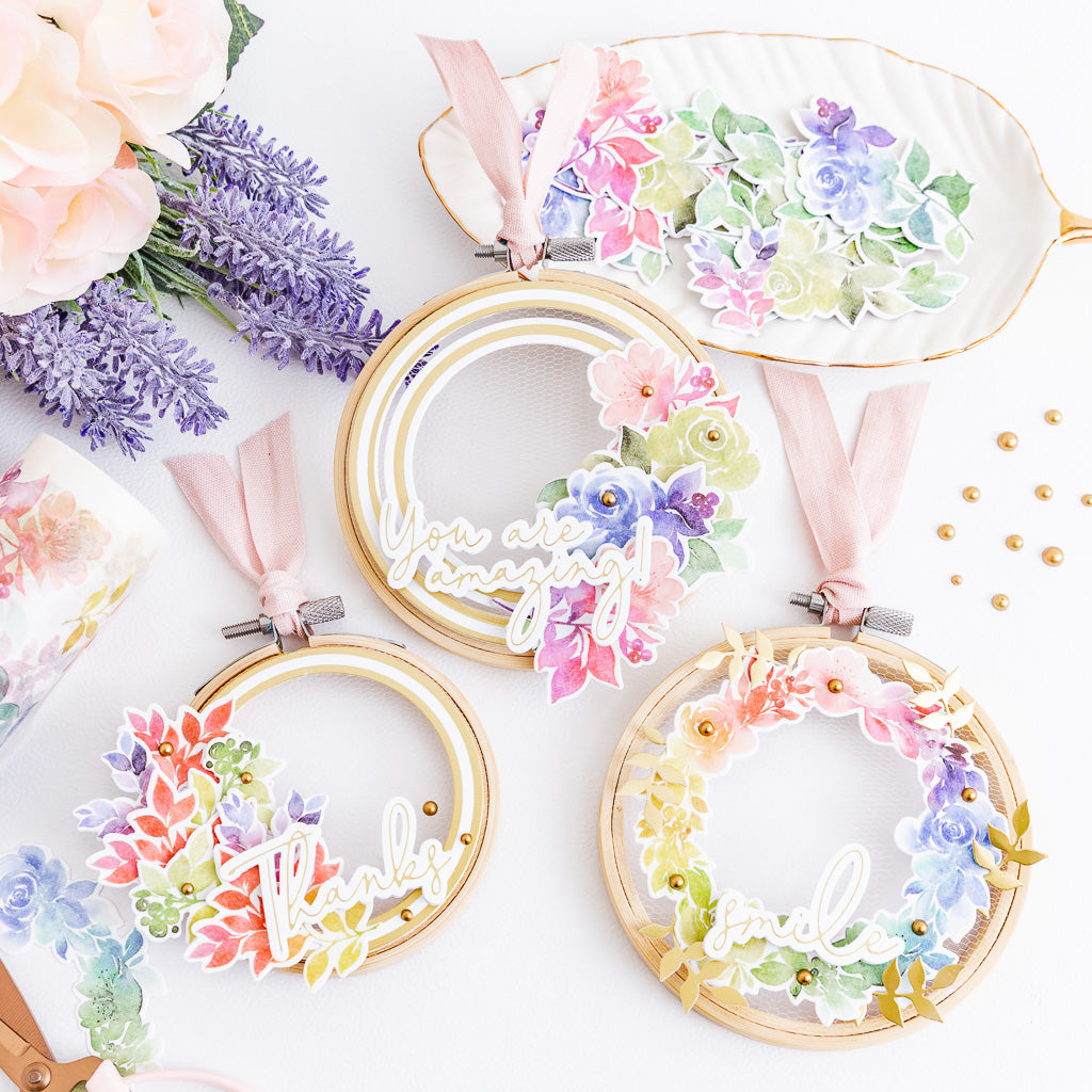 Fancy Script Words hot foil – Pinkfresh Studio