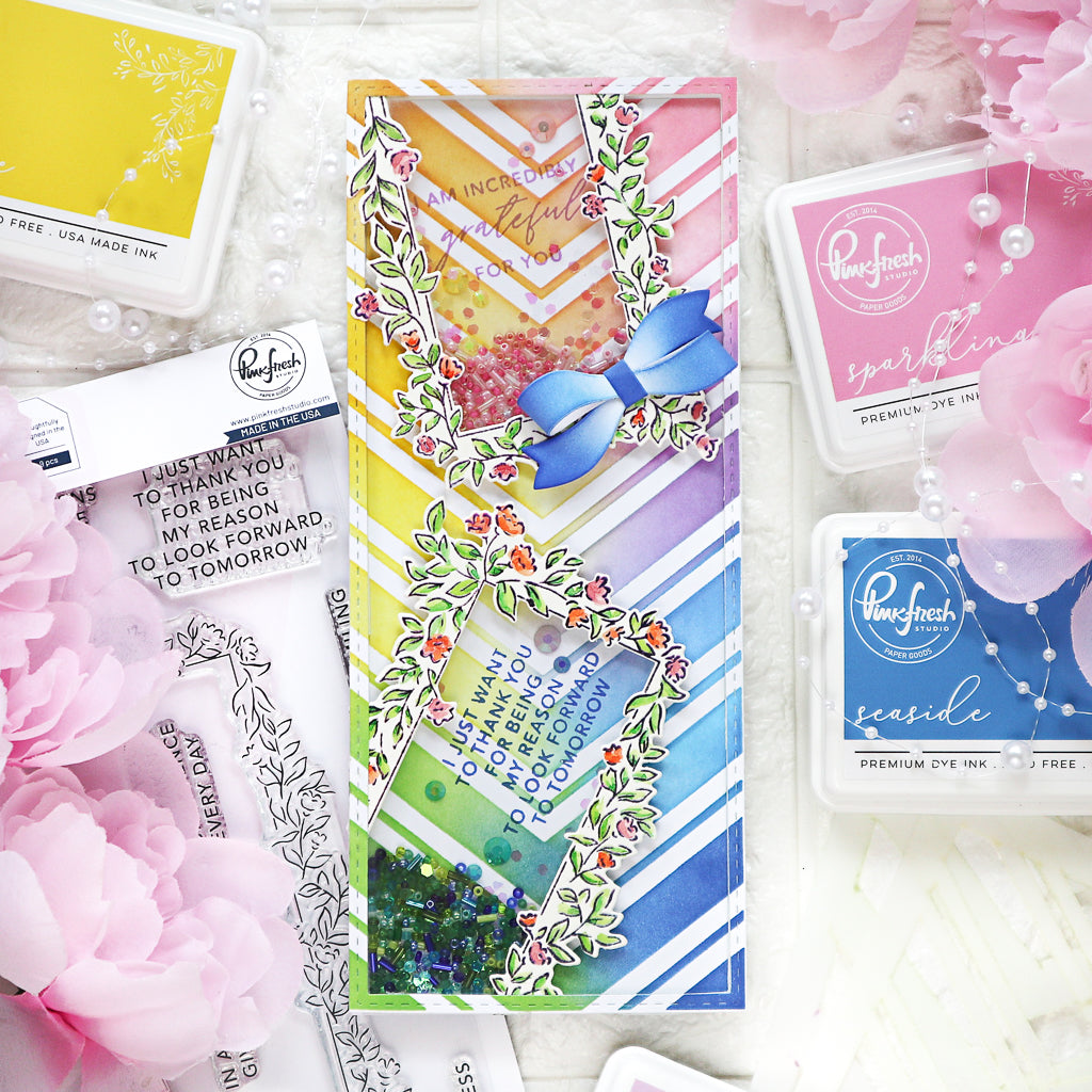 Double Chevron Layering Stencil set – Pinkfresh Studio