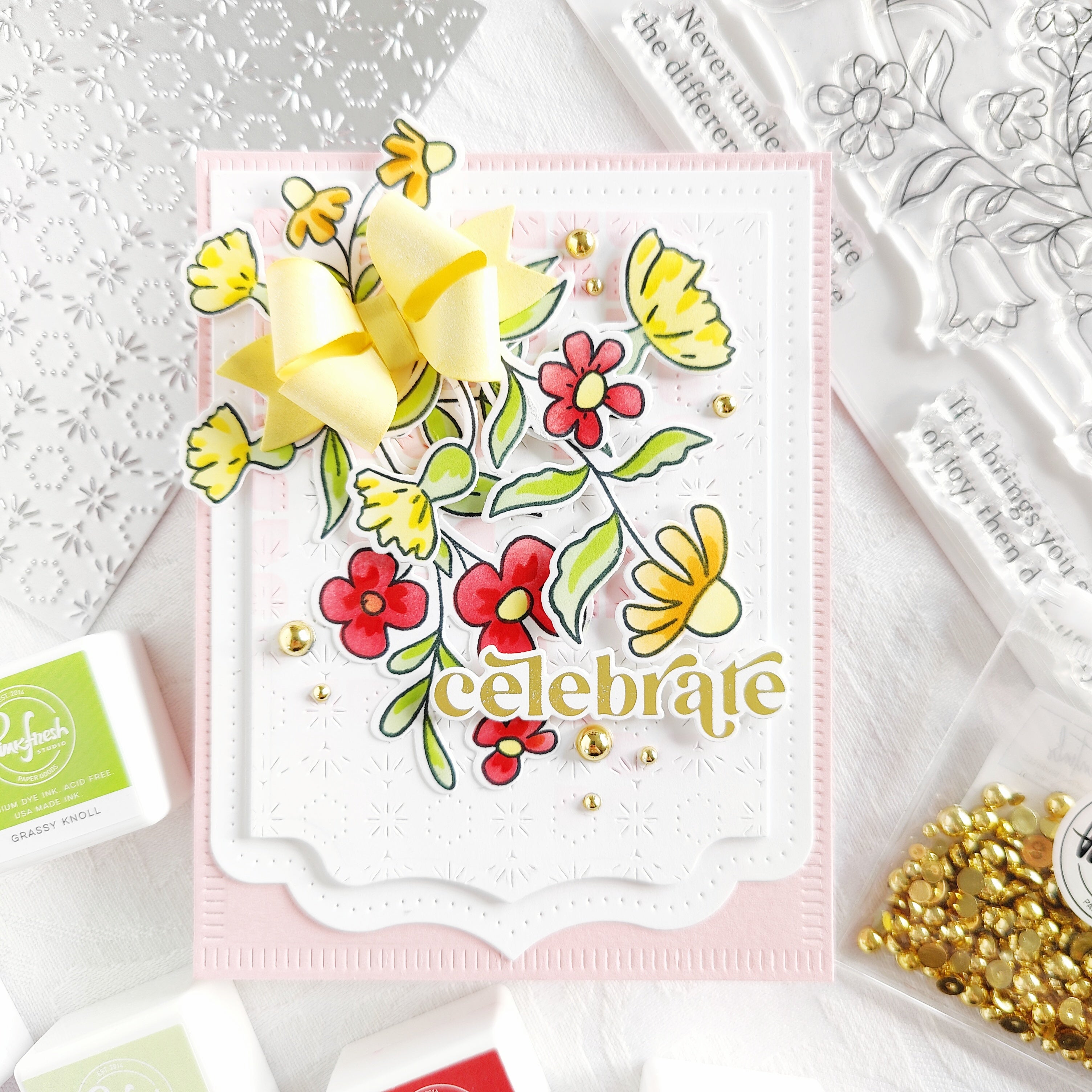 Essentials: Blanket Stitched Rectangle die set – Pinkfresh Studio