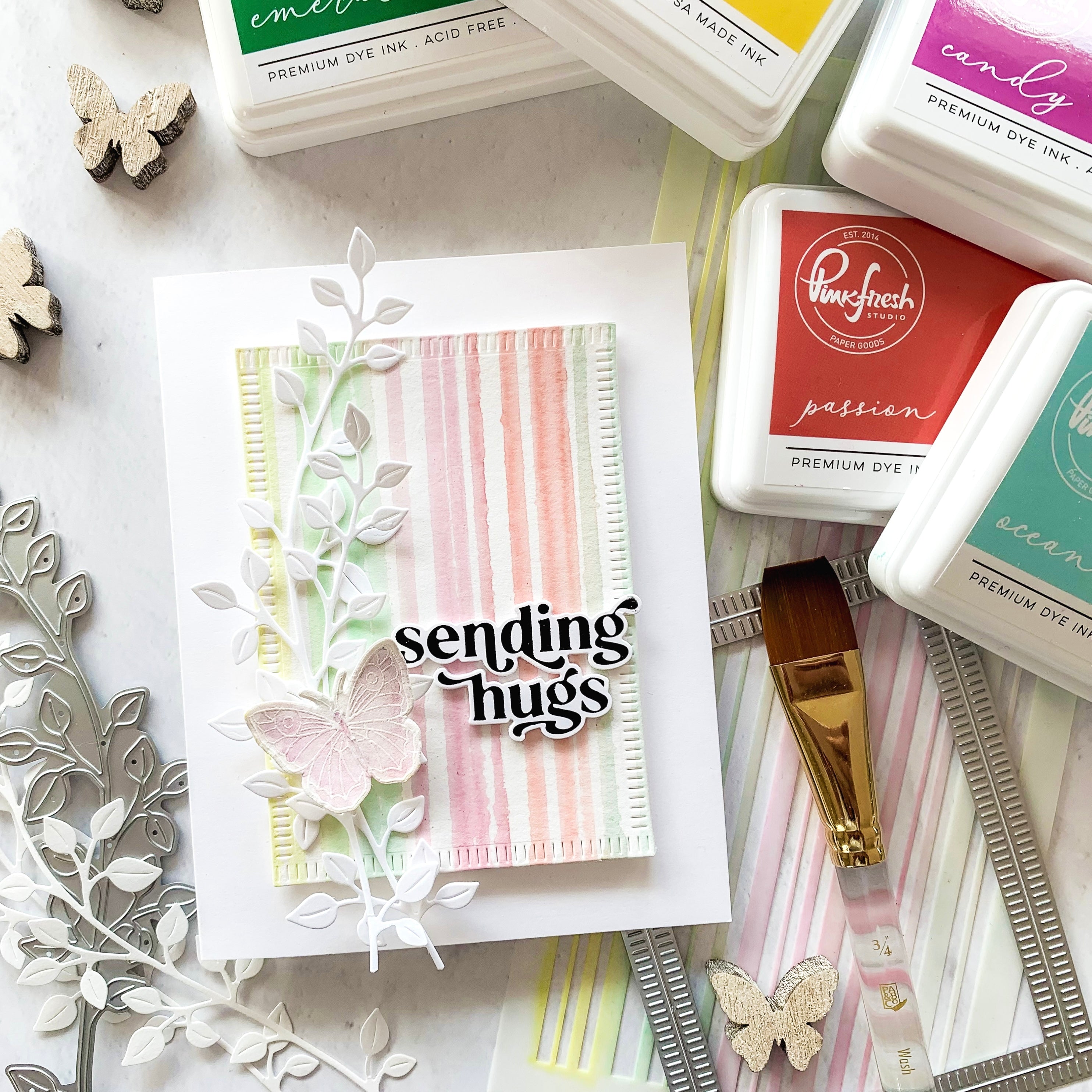 Essentials: Blanket Stitched Rectangle die set – Pinkfresh Studio