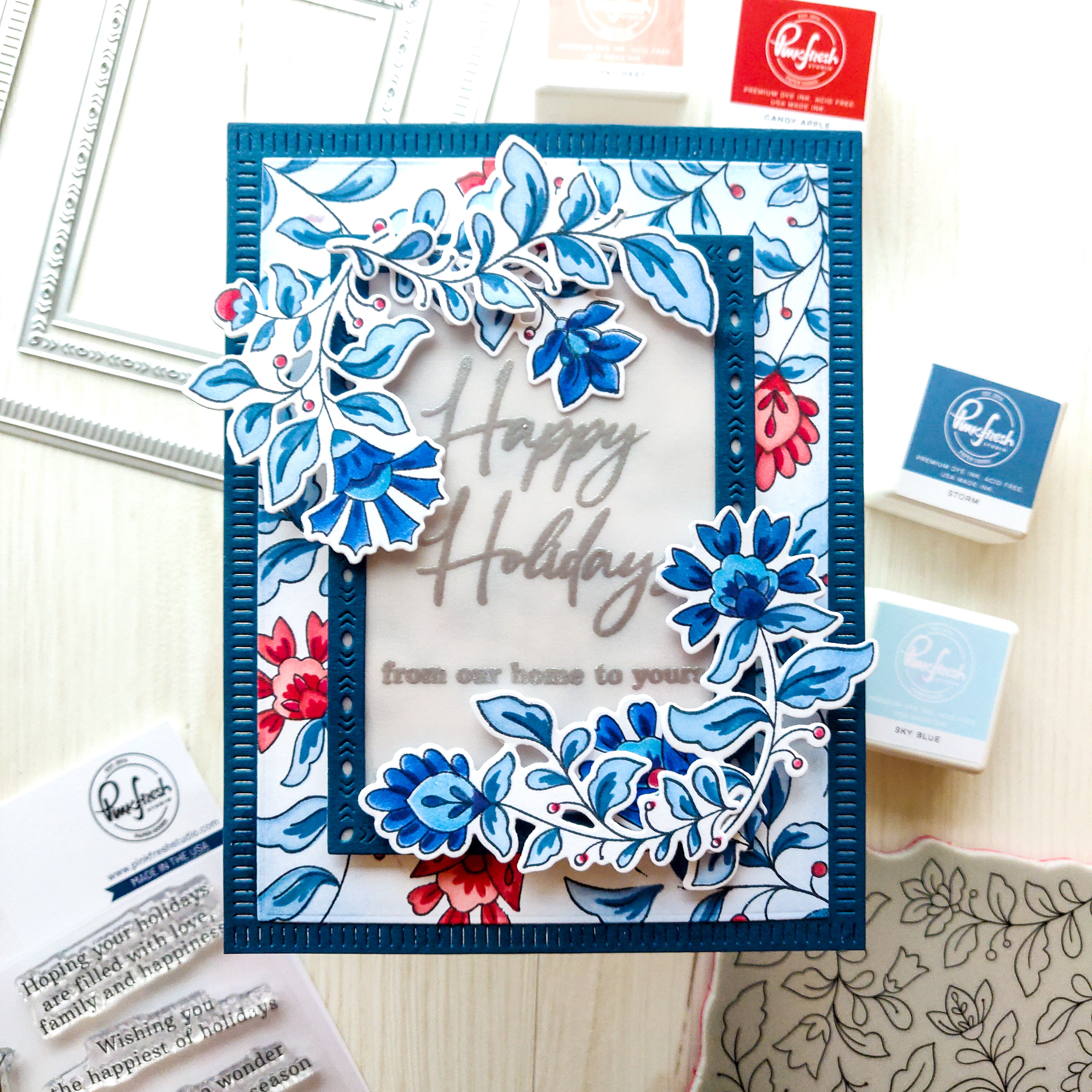 Essentials: Blanket Stitched Rectangle die set – Pinkfresh Studio