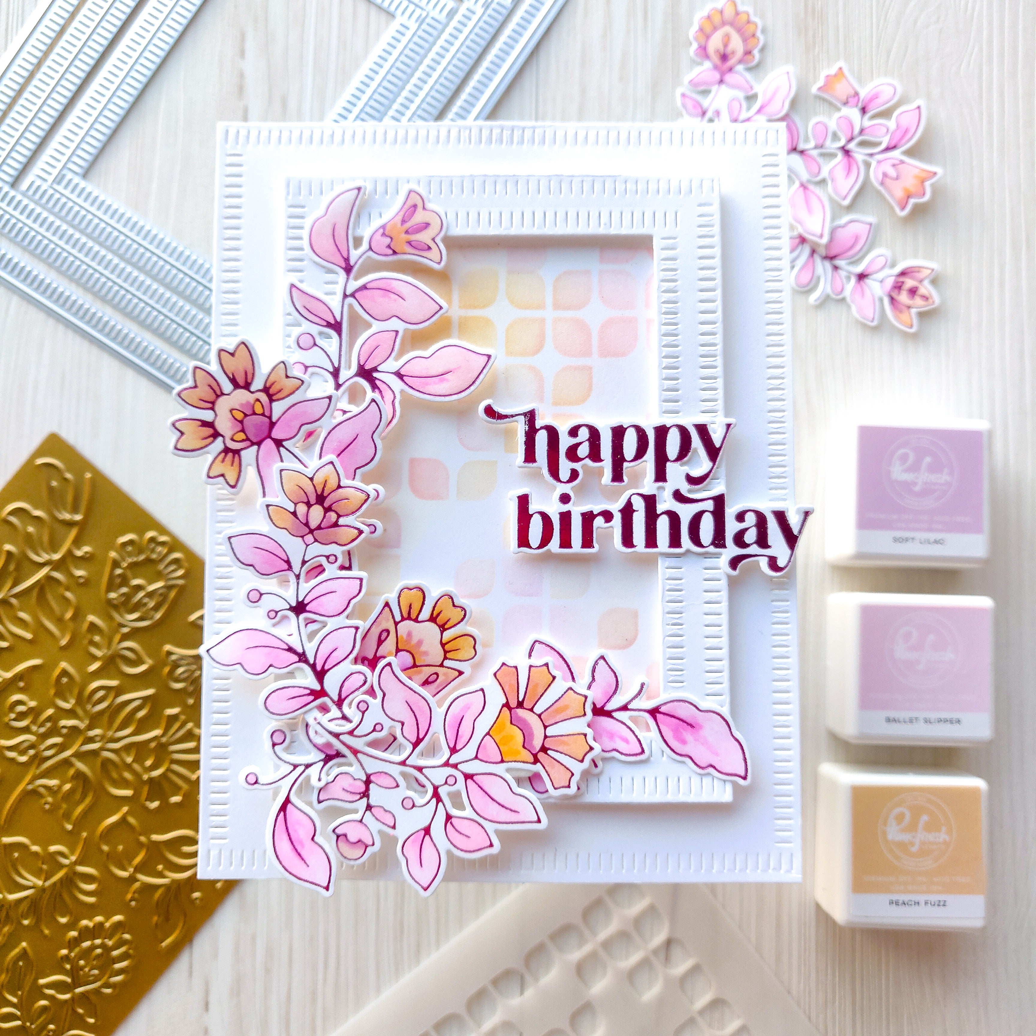 Essentials: Blanket Stitched Rectangle die set – Pinkfresh Studio