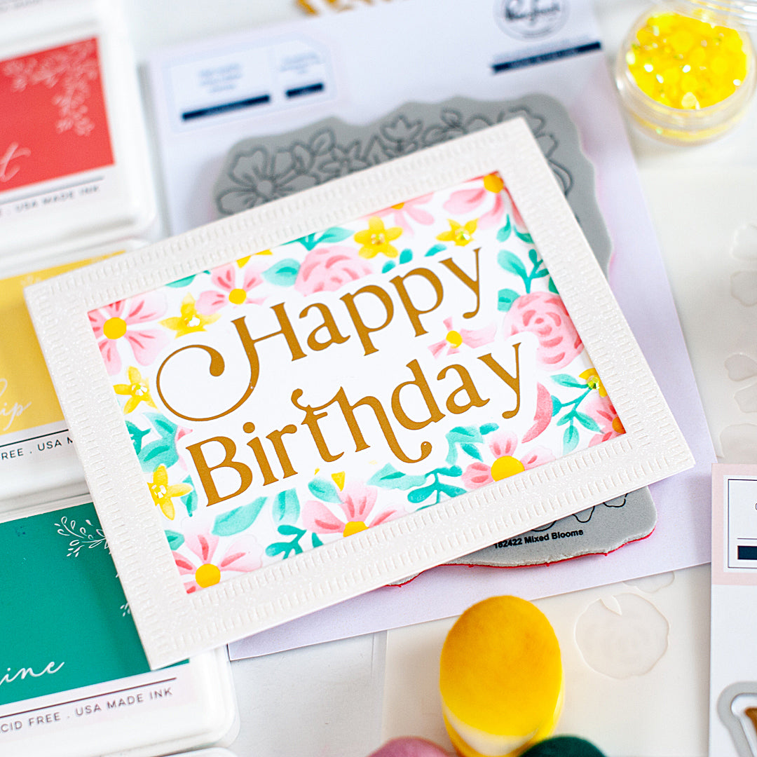 Essentials: Blanket Stitched Rectangle die set – Pinkfresh Studio