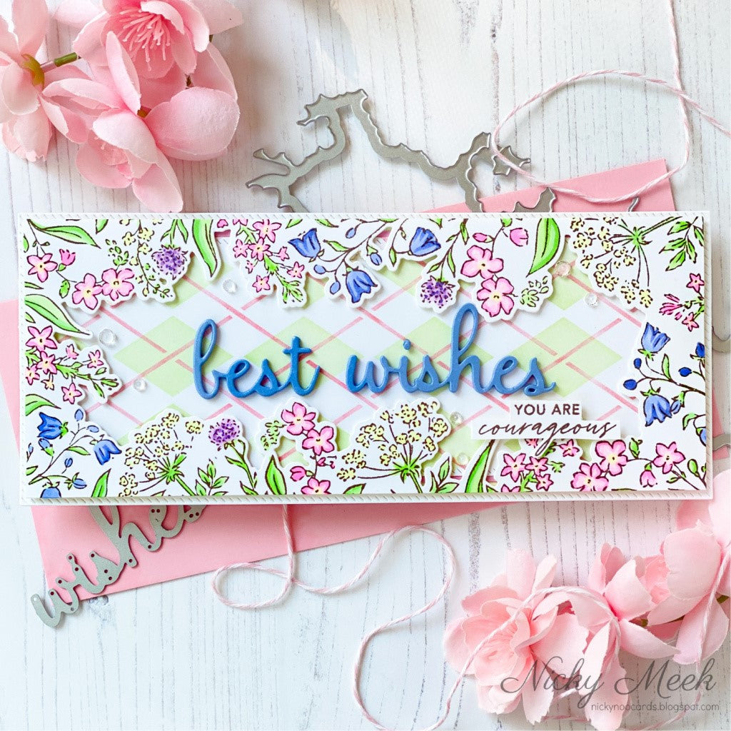 Slim Argyle Layering Stencil set – Pinkfresh Studio