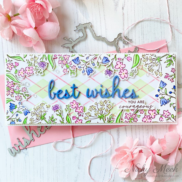 Slim Argyle Layering Stencil set – Pinkfresh Studio