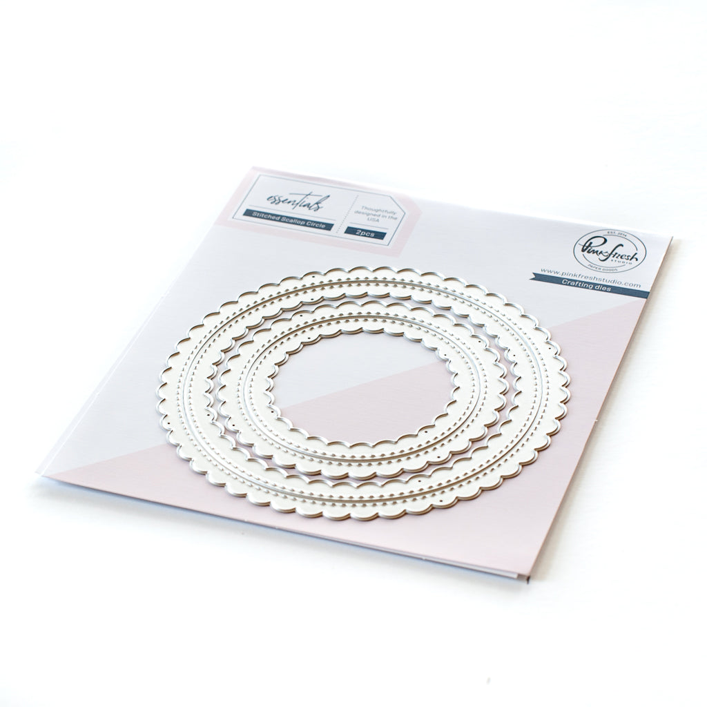 Essentials Stitched Scallop Circle die set – Pinkfresh Studio