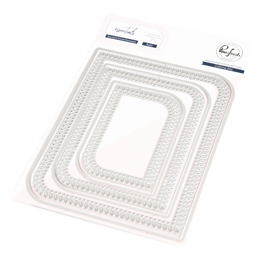 Essentials: Rounded & Braided Rectangle die – Pinkfresh Studio