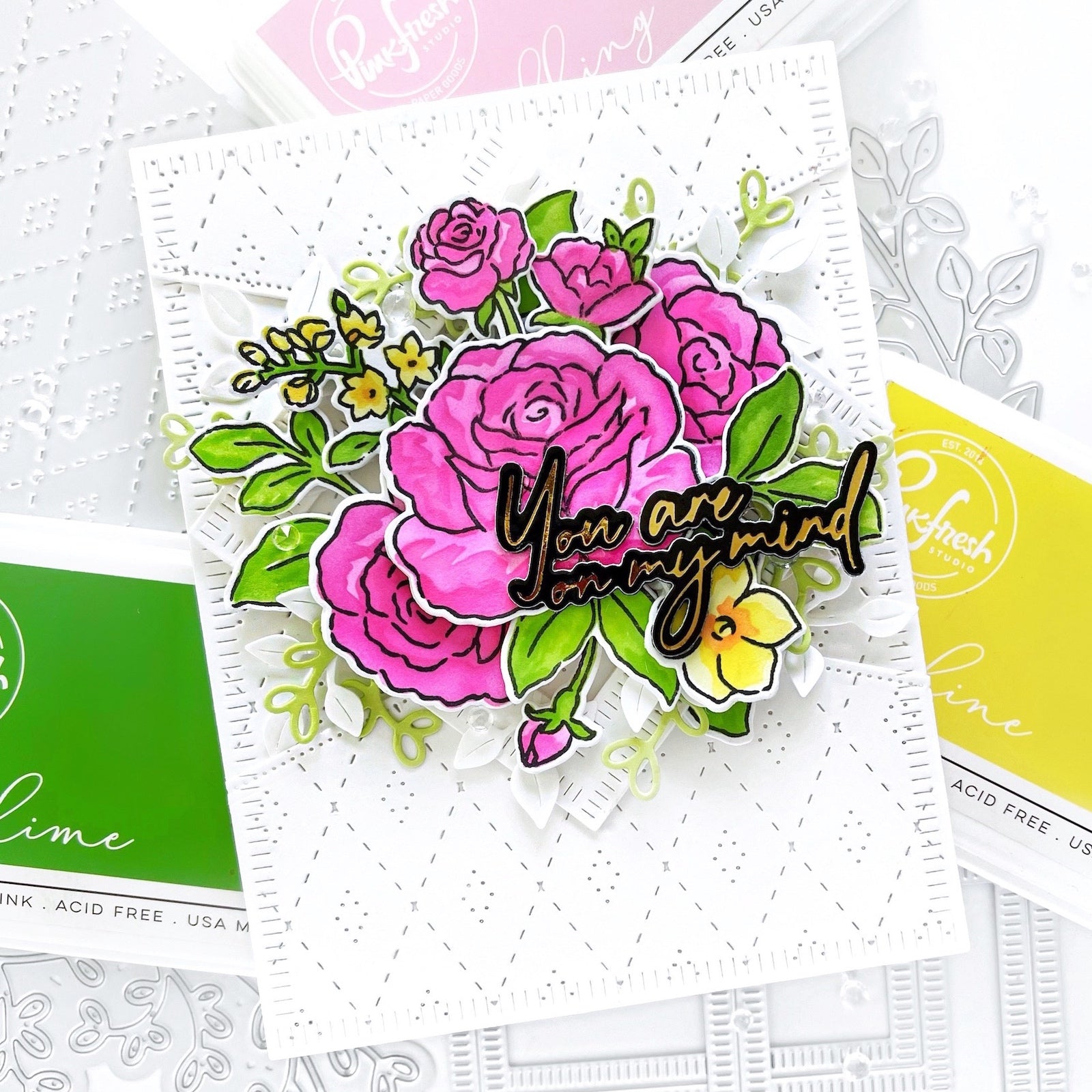 Essentials: Blanket Stitched Rectangle die set – Pinkfresh Studio