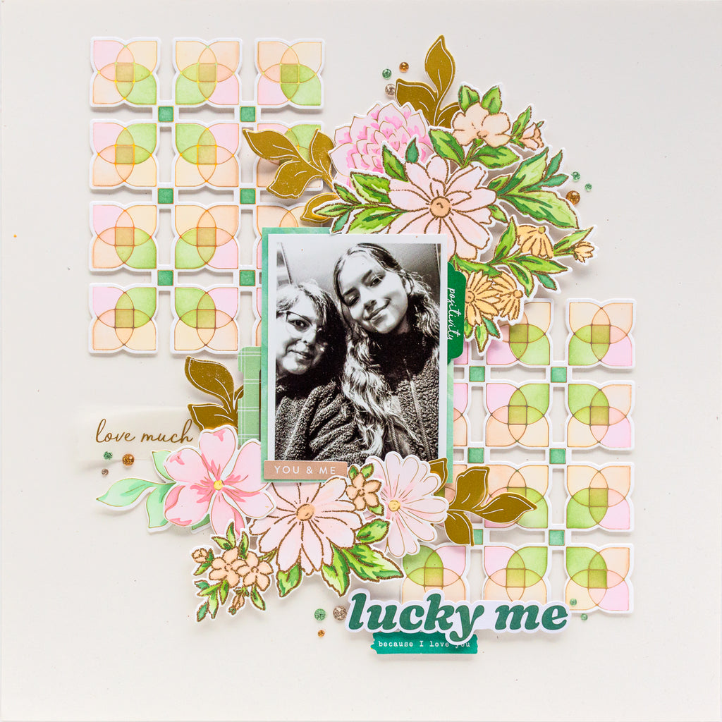 Overlapping Geo Leaf die – Pinkfresh Studio