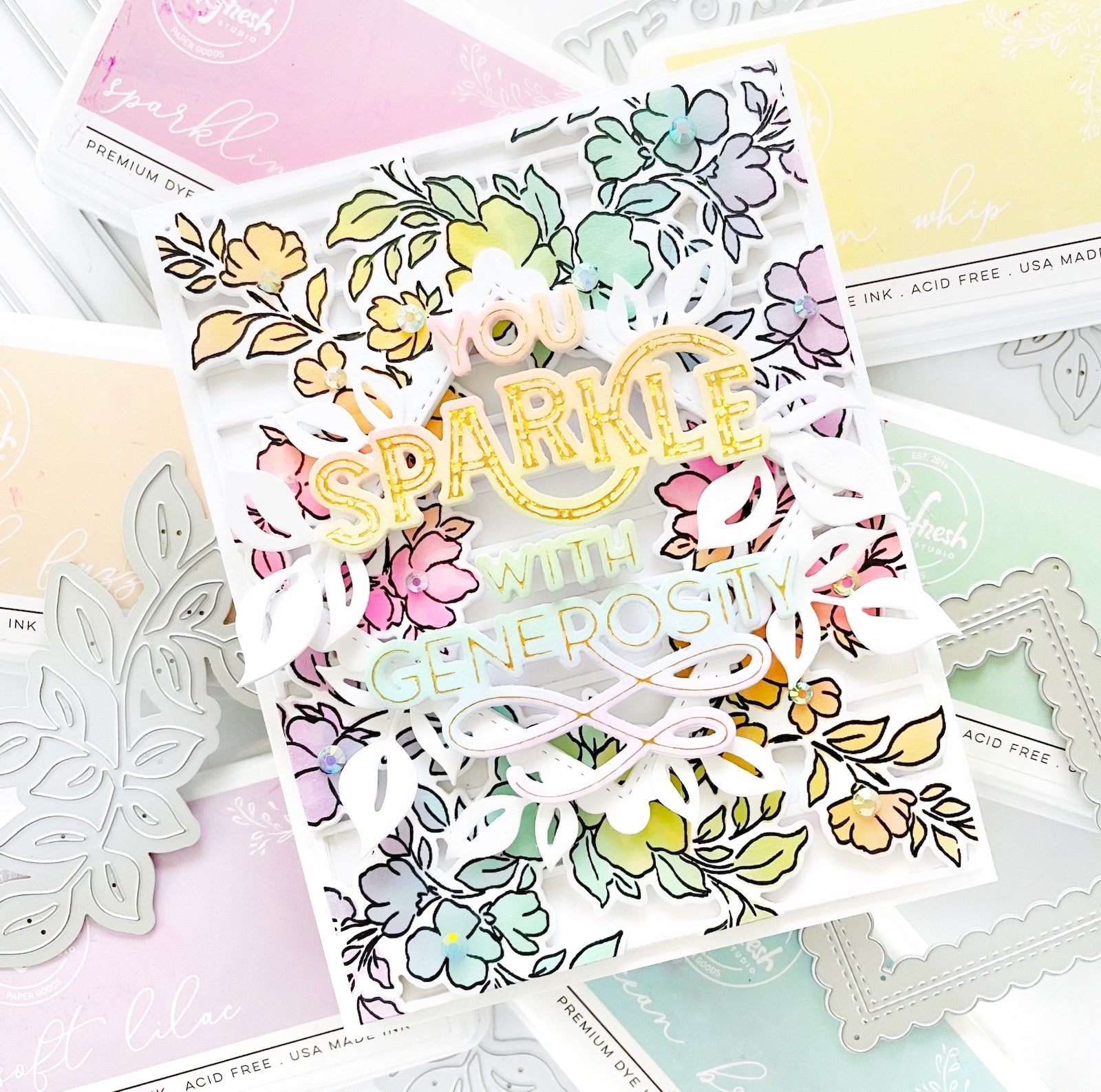 Essentials Stitched Scallop Square die set – Pinkfresh Studio