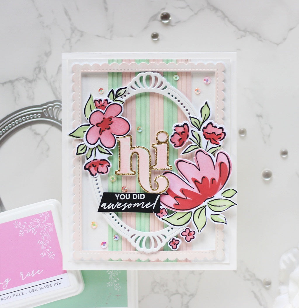 Essentials: Stitched Scallop Rectangles Die Set – Pinkfresh Studio