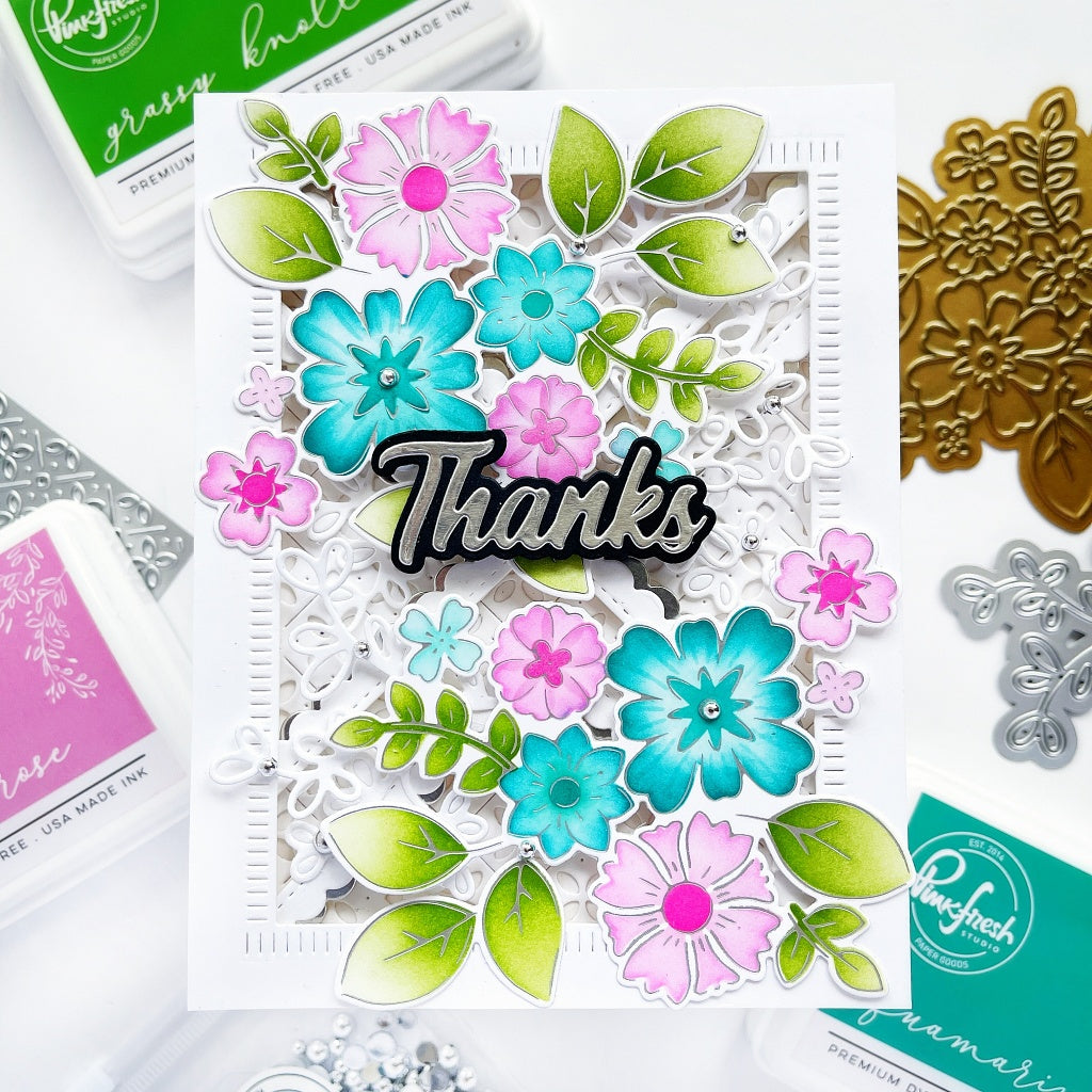Essentials: Blanket Stitched Rectangle die set – Pinkfresh Studio
