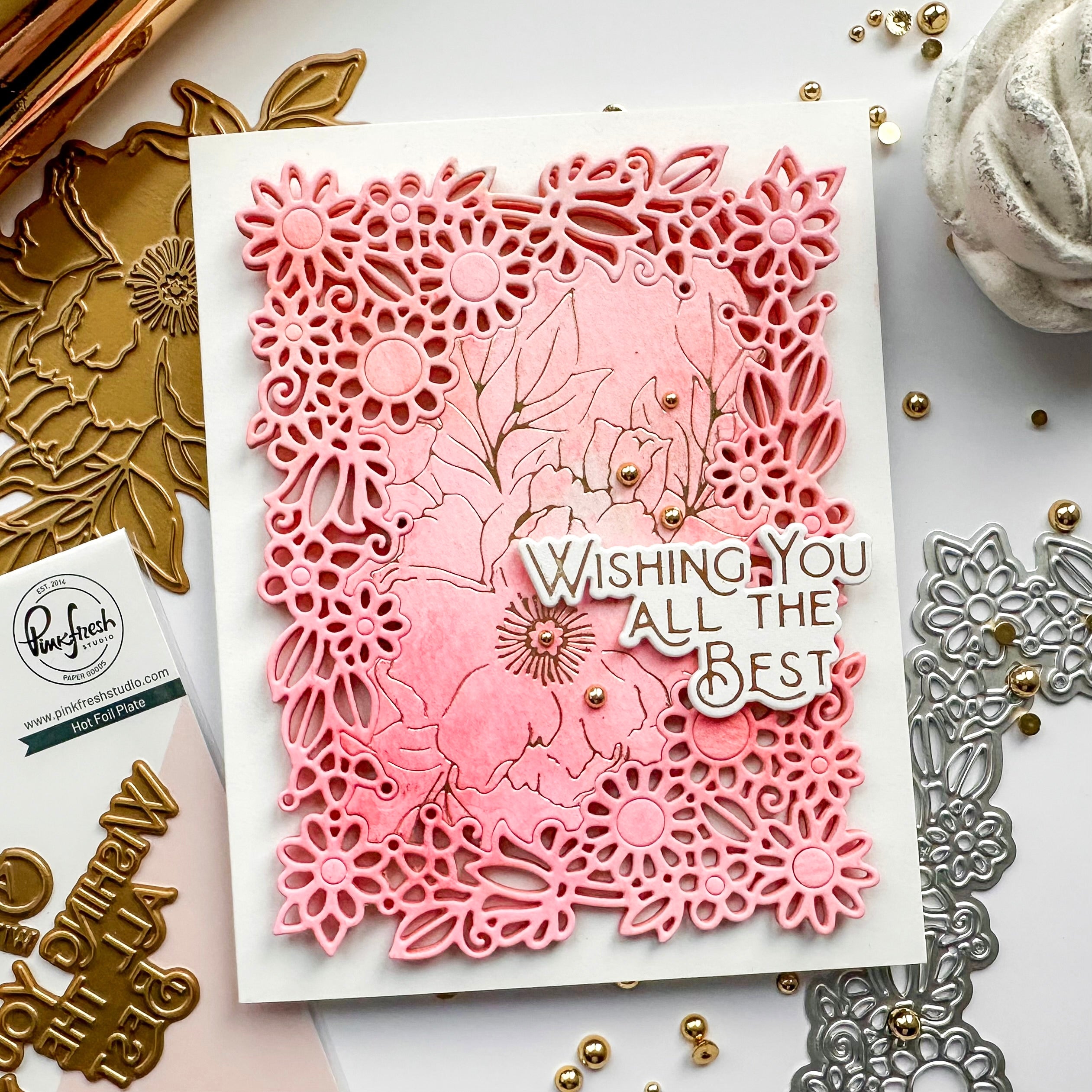 Wonderful Sentiments hot foil – Pinkfresh Studio