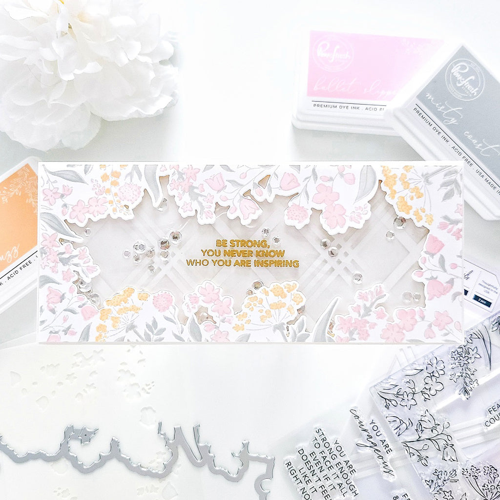 Slimline Diamond Plaid Layering Stencil set – Pinkfresh Studio