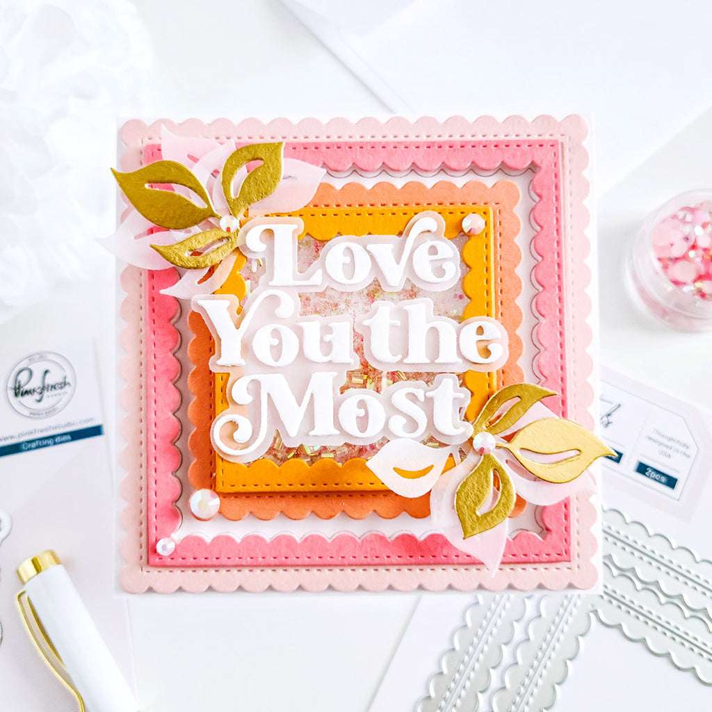 Essentials Stitched Scallop Square die set – Pinkfresh Studio