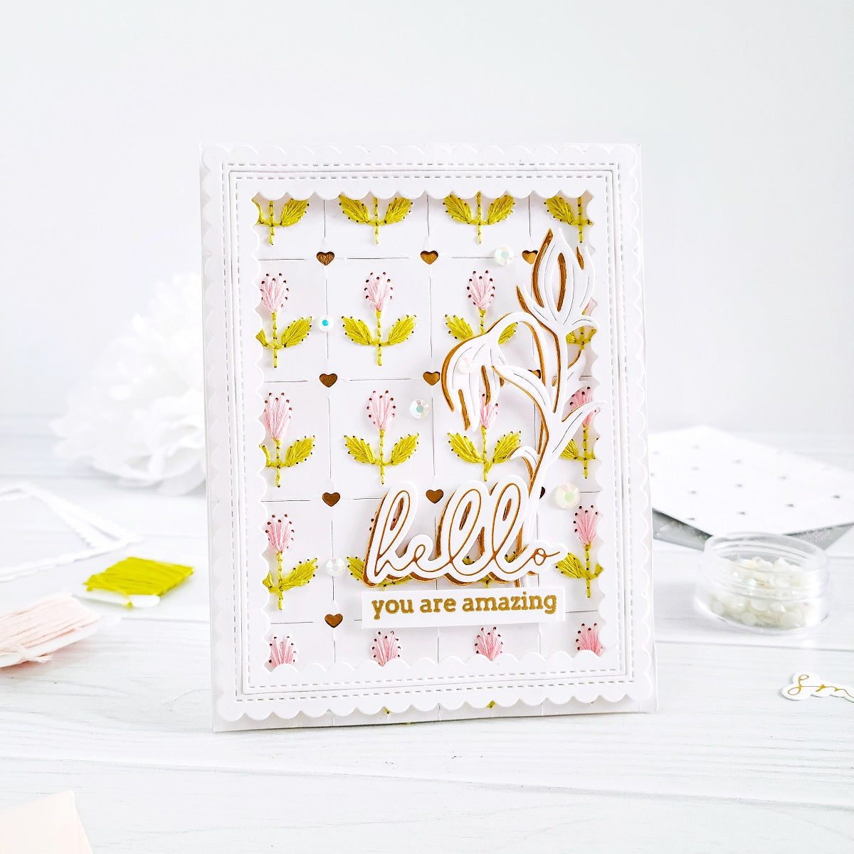 Essentials: Stitched Scallop Rectangles Die Set – Pinkfresh Studio